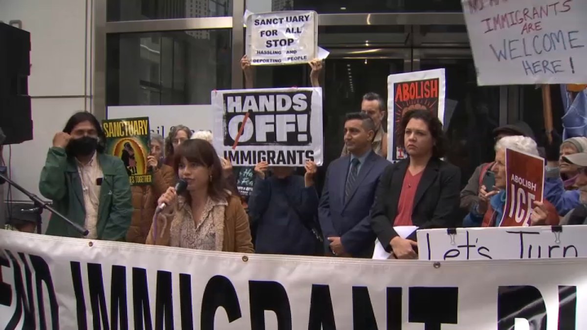 ICE protest outside immigration court in San Francisco – NBC Bay Area