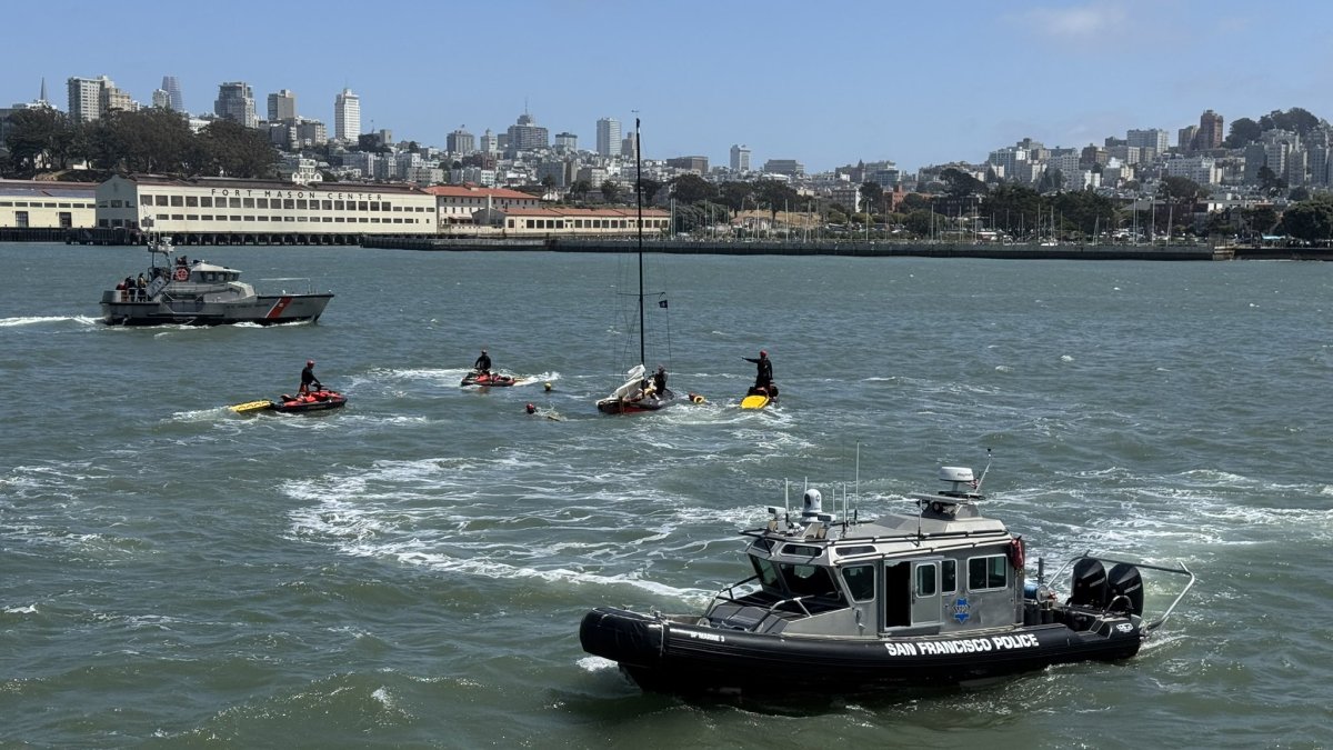 8 rescued from capsized sailboat in San Francisco Bay – NBC Bay Area