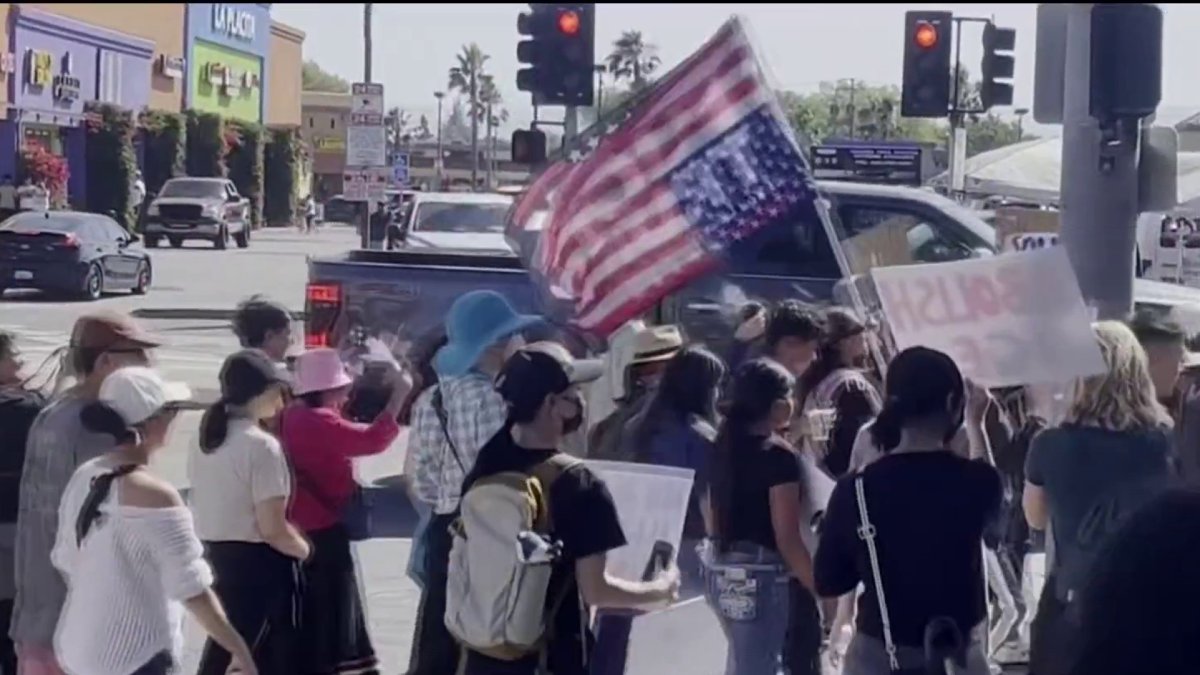 Hundreds in South Bay protest Trump’s expansion of ICE activity – NBC ...
