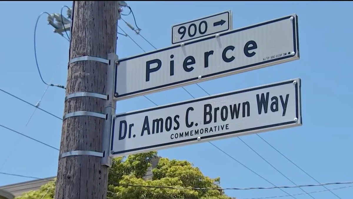 San Francisco preacher Dr. Amos Brown honored in street sign ceremony ...