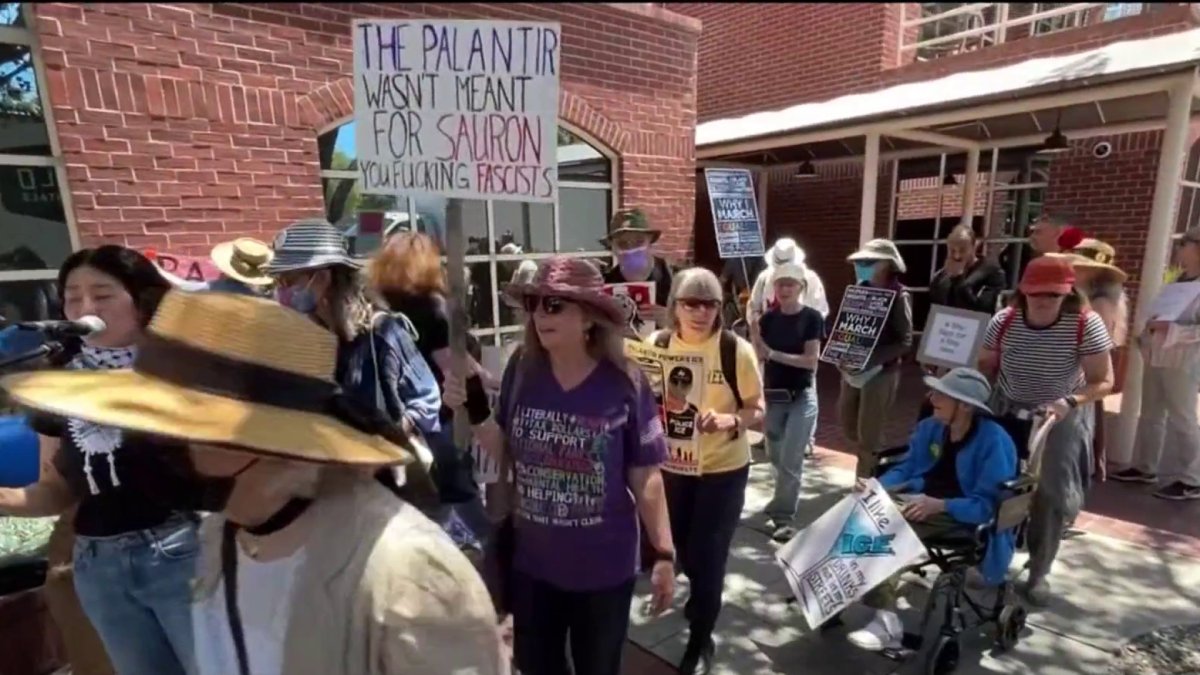 Anti-ICE protest at Bay Area tech company – NBC Bay Area