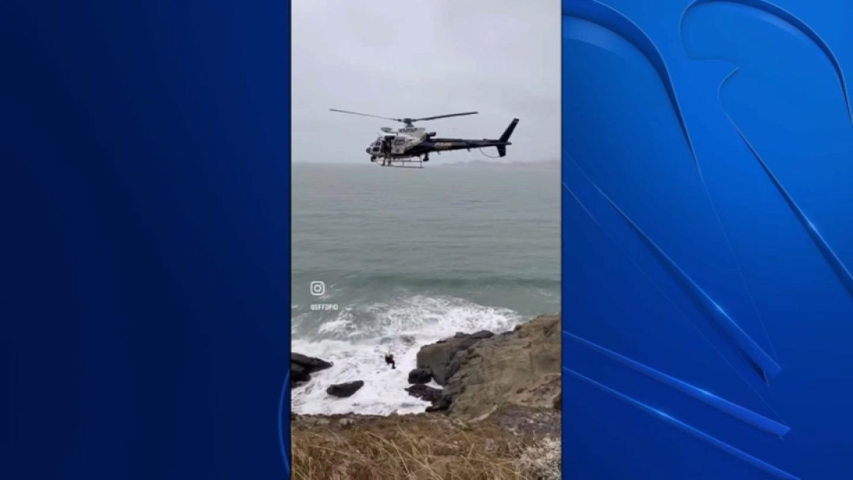 Injured hiker rescued by helicopter after falling over cliff in SF ...