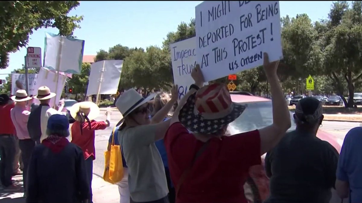 Palo Alto filled with protests, celebrations of ‘big beautiful bill ...