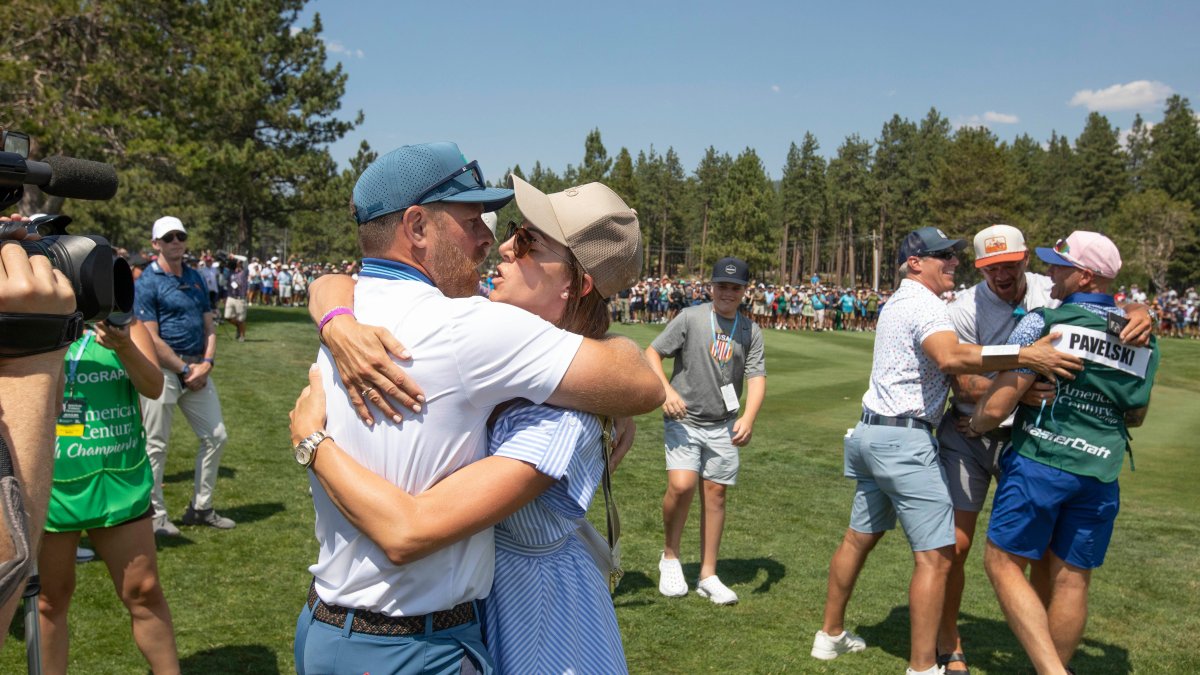Former NHL player Joe Pavelski wins the American Century celebrity golf ...