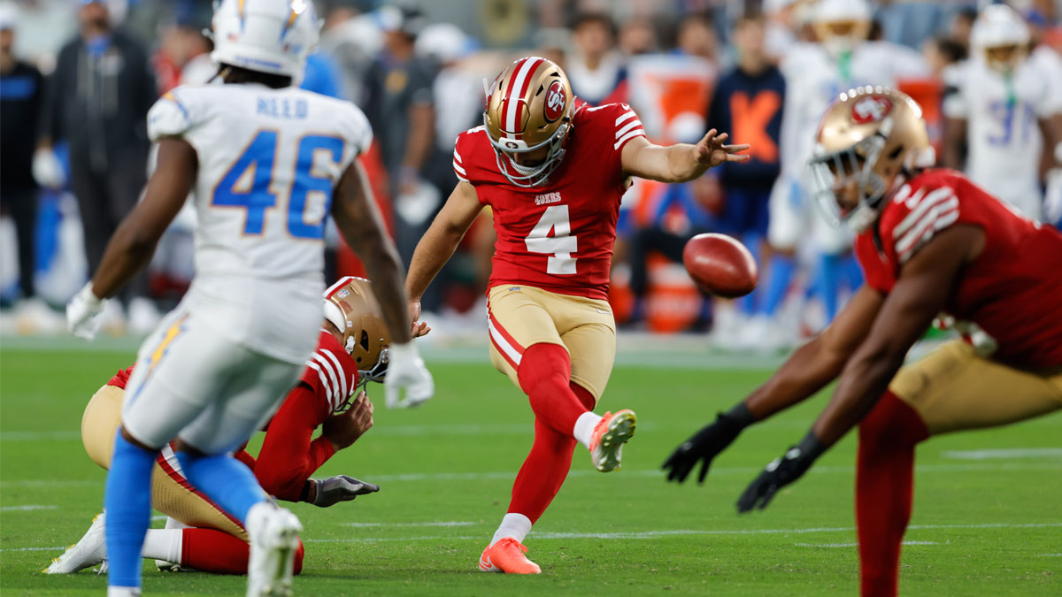 Jake Moody’s roller coaster ride continues in 49ers-Chargers – NBC Bay Area