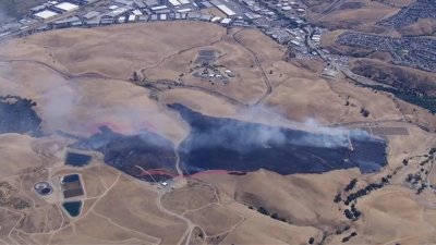 Solano County brush fire quickly spreads to 80 acres – NBC Bay Area