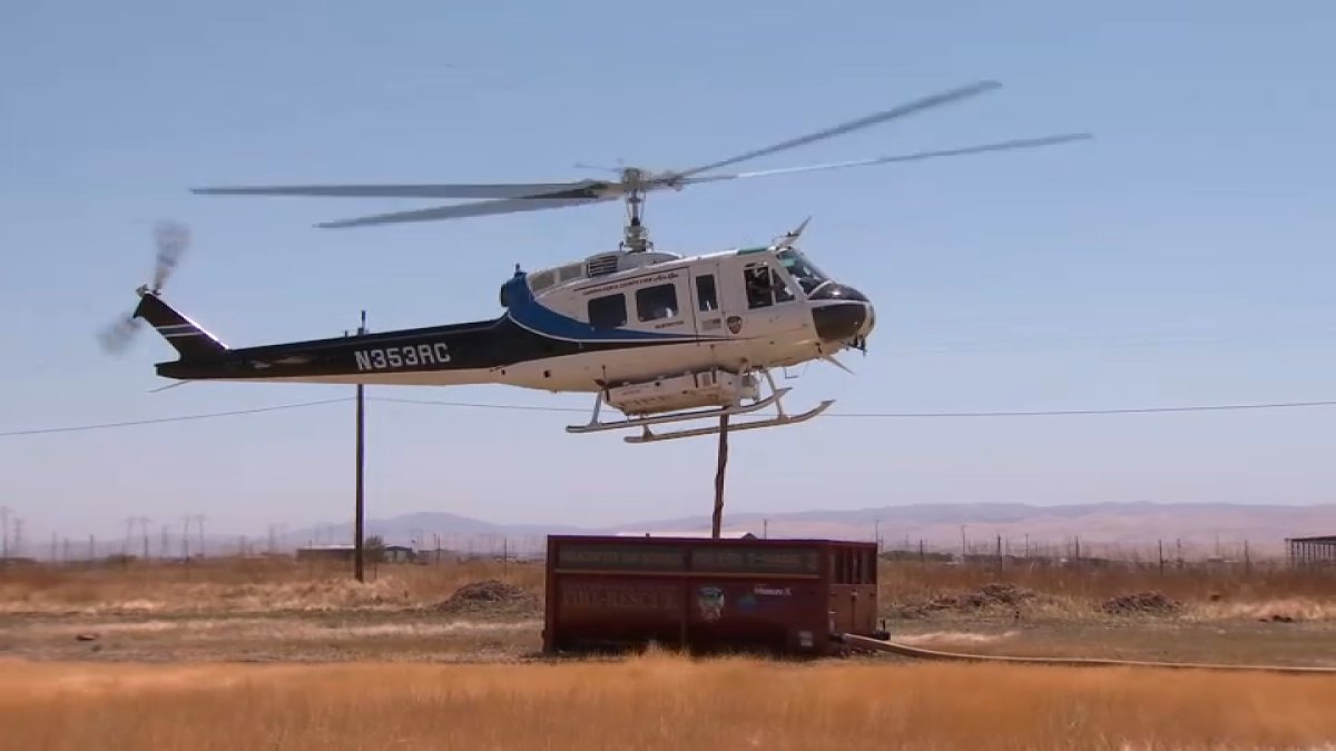 Confire helicopters now have containers to pull water from – NBC Bay Area