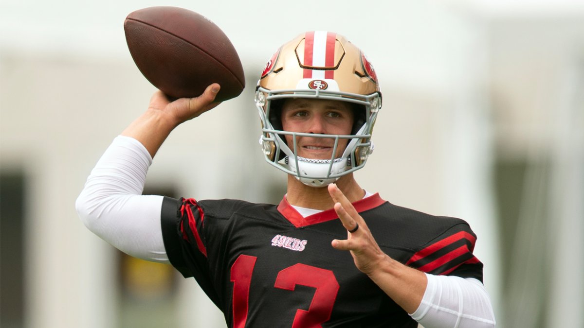 49ers QB Brock Purdy limited at practice with toe injury – NBC Bay Area