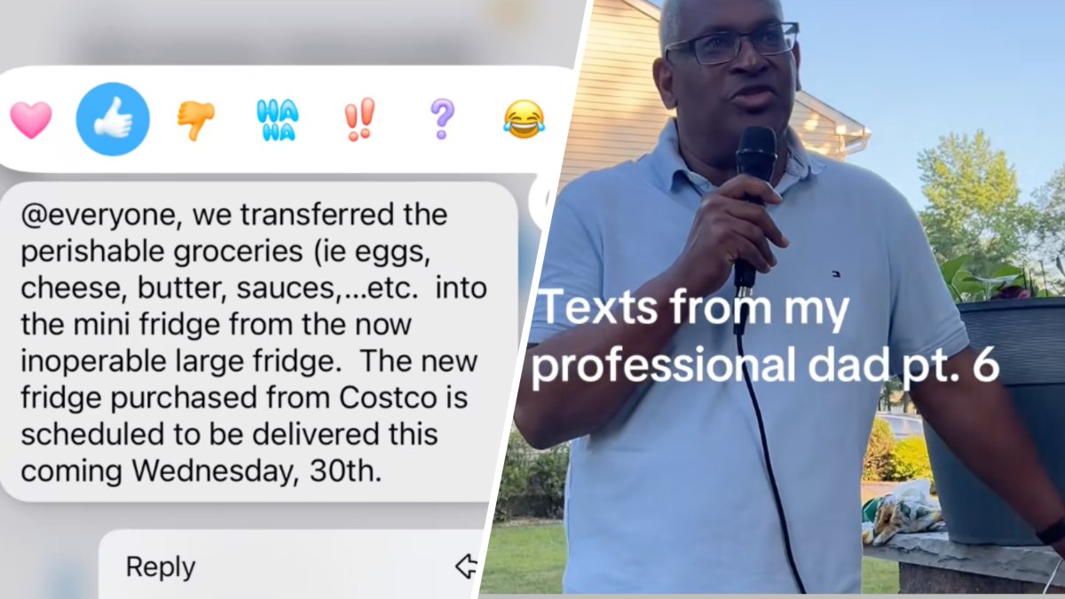 This dad’s family group chat texts are going viral – NBC Bay Area
