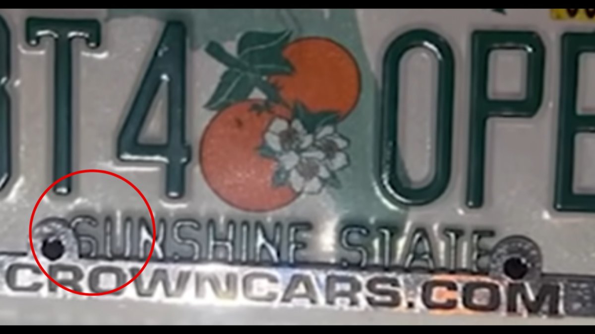 Man wrongfully arrested over Florida license plate frame – NBC Bay Area