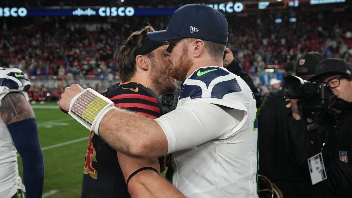 Watch Sam Darnold predict 49ers vs. Seahawks playoff rematch – NBC Bay Area