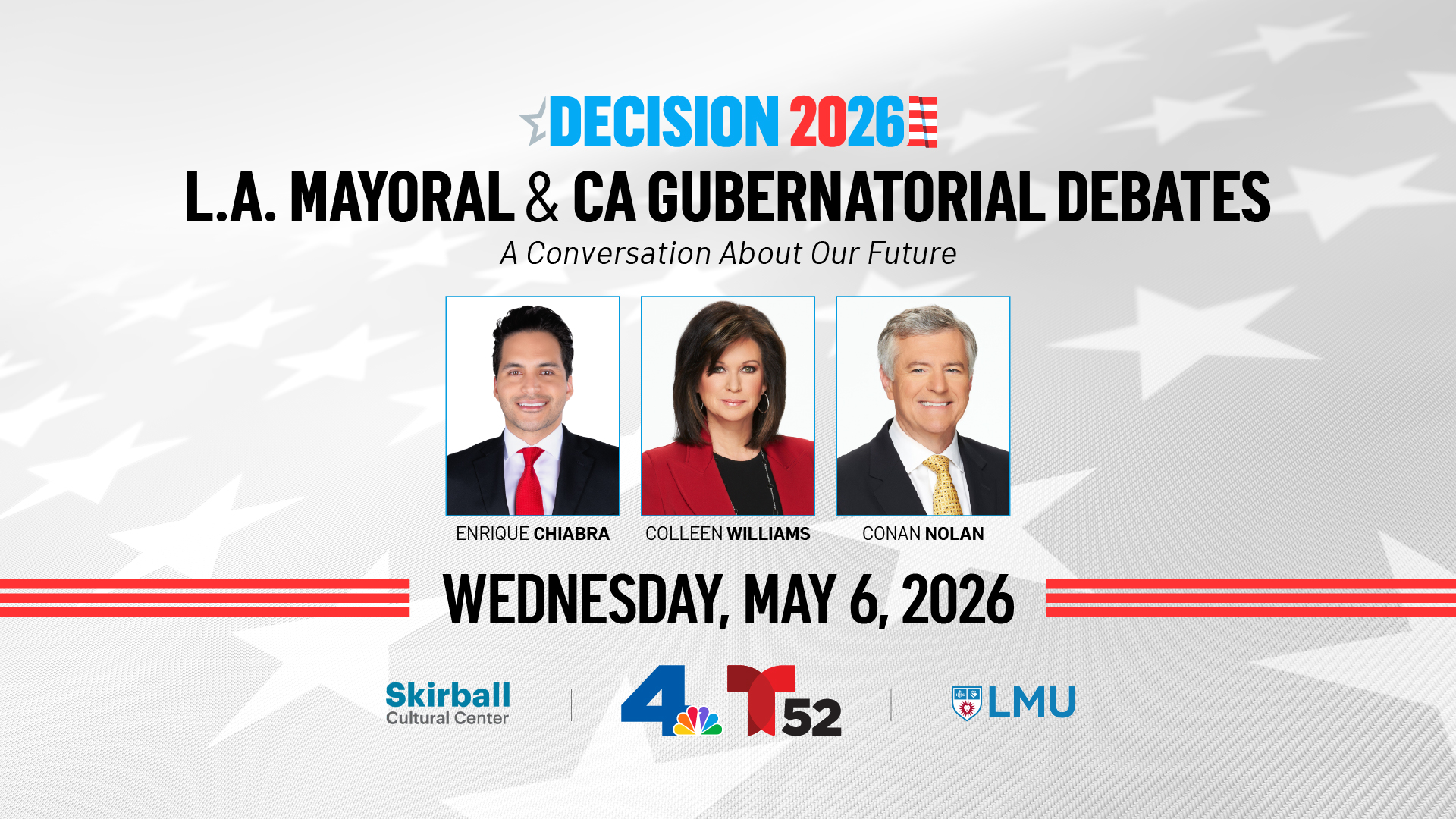 Candidates for LA mayor, California governor to meet in debates – NBC ...
