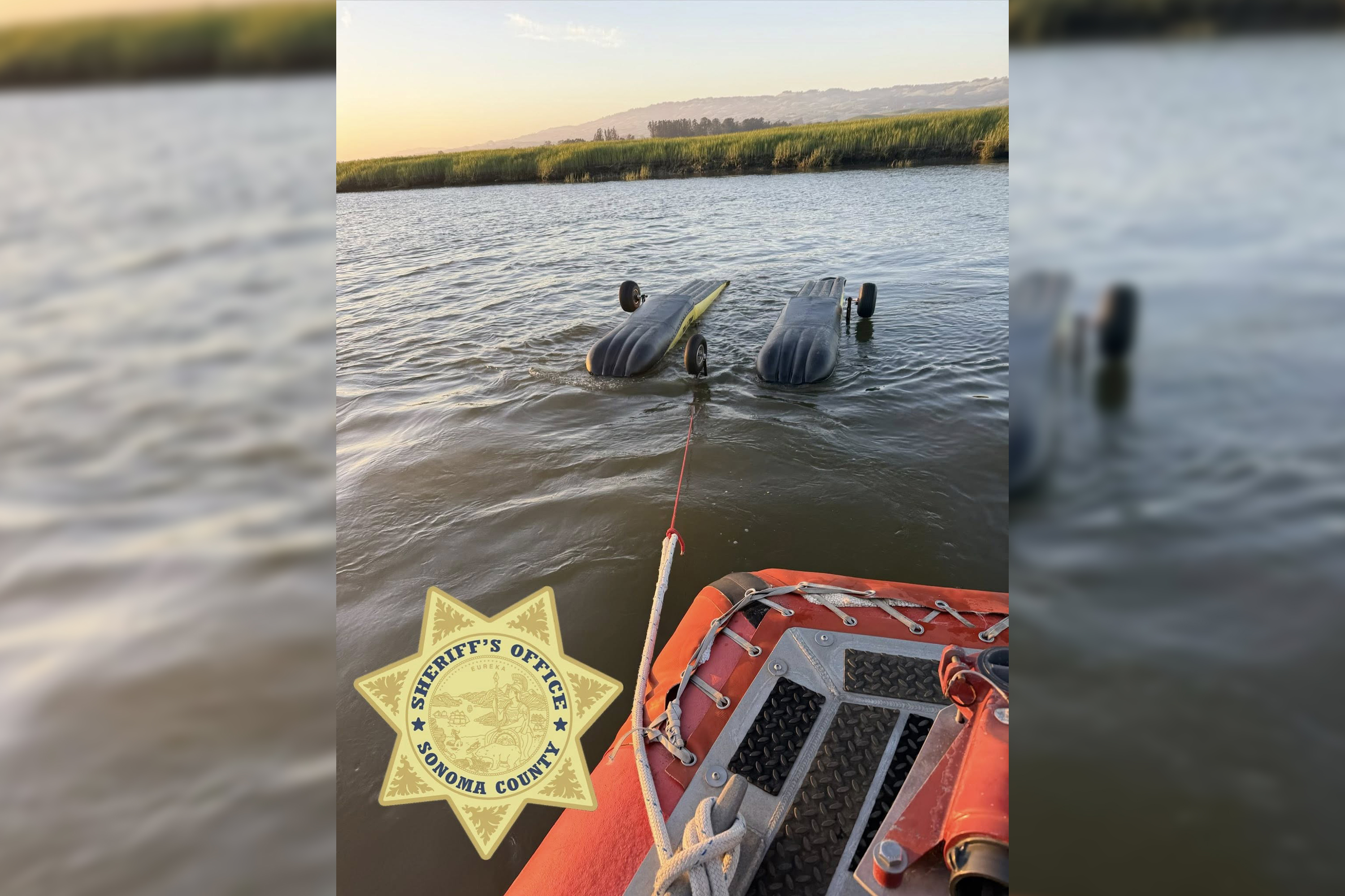 Pilot flips small plane while landing in Petaluma River – NBC Bay Area