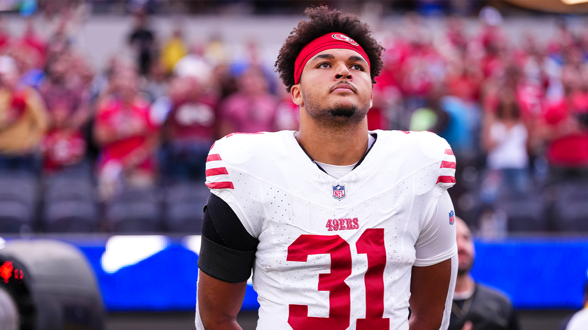 49ers running back Isaac Guerendo tears pectoral muscle – NBC Bay Area