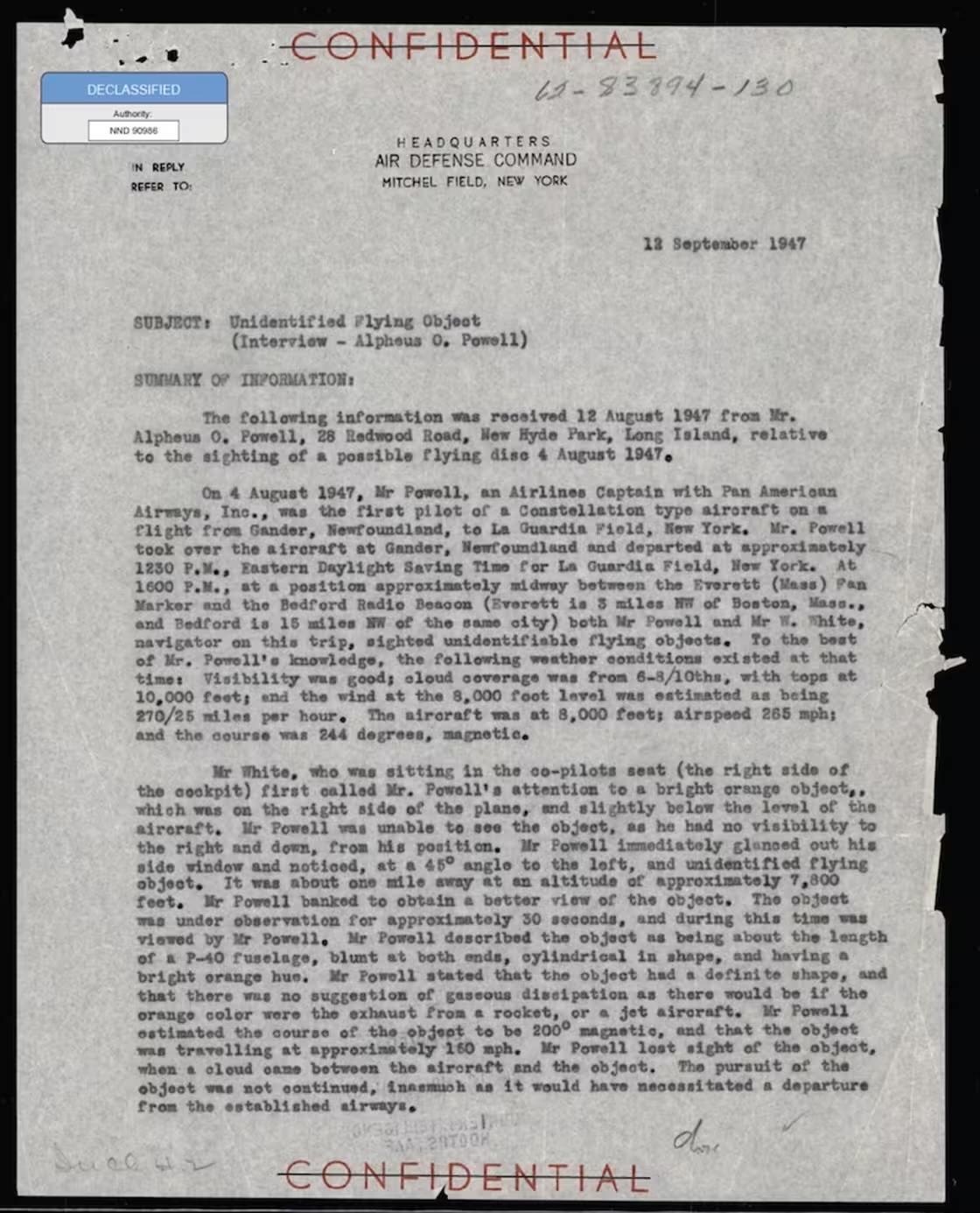 Third batch of UFO files reveals sightings around the world – NBC Bay Area